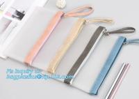 China Export to Japan silicone pencil bag, neoprene customized logo pencil bag, zipper lovely large capacity students learning for sale