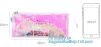 China stand up pvc slider bag vinyl k bag, vinyl pvc A4 file bag with slider k, Non-toxic PVC slider zipper bag for sale