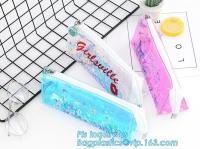 China stand up pvc slider bag vinyl k bag, vinyl pvc A4 file bag with slider k, Non-toxic PVC slider zipper bag for sale