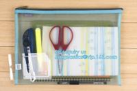 China plastic PVC file bag transparent mesh zipper bag waterproofing document bag, A4 A5 A6 transparent zipper file bag pvc me for sale