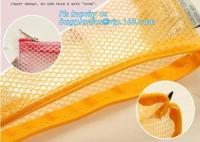 China Office A4 /A5 size pvc plastic mesh zipper file bag, B6 A5 B5 A4 transparent zipper closure document file folder bags for sale