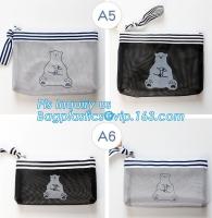 China Cheap customized Fashion Transparent Envelope PP File Bag Mesh Zipper Bag A4 document pocket, student filing mesh pvc zi for sale