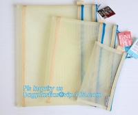 China Office Stationery Plastic Mesh A5 Black File Folders with Zipper, A4 Eco-friendly PVC Mesh Zipper Document Bag Plastic A for sale