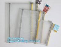 China Office Stationery Plastic Mesh A5 Black File Folders with Zipper, A4 Eco-friendly PVC Mesh Zipper Document Bag Plastic A for sale