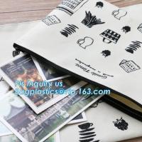China Solid Color Canvas Pencil Case Stationery Pencil Bag, Canvas stationery storage bag, retro canvas bags student stationer for sale