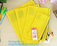 China Document Bag with Zipper Storage Holder for Papers Stationery Student Gift, Customized stand up zipper plastic bag for sale