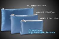 China Customized quality PU leather large capacity stationery bag for pen pouch, portable fashion office stationery bling glit for sale