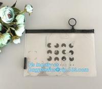 China vinyl pvc zipper bag vinyl zipper slider bag for stationery, cosmetic, slider bag vinyl zipper bag for bikini, slide zip for sale