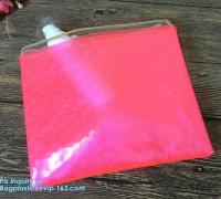 China Air Bubble Bag with Slider Zipper, Pink Bubble Bag, Custom Printed Slider k Bubble Bag, Anti Shock Plastic PE Mate for sale