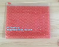 China Slider Zip Lock Bubble Bags Zip Padded Pouch, Envelopes Bubble Bag/ Slider Zip Lock Air Bubble Protection Bags for sale