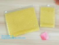 China Newest reusable air bubble stationery packaging bags envelope shock proof bag with slider zip lock for fragile articles for sale