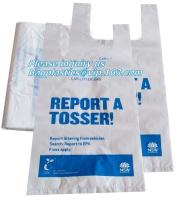 China Customized biodegradable compostable Drawstring garbage bag, compostable garbage bags on roll with drawstring, draw tape for sale
