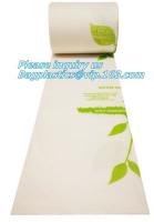 China Customized biodegradable compostable Drawstring garbage bag, compostable garbage bags on roll with drawstring, draw tape for sale