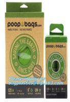 China Cornstarch made biodegradable compostable dog poop bags, biodegradable compostable plastic poop dog print bag for sale