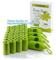 China Cornstarch Based Eco Compostable Dog Poop Pick Bag - 4Refill Rolls,60Bags, EN13432 BPI OK compost home cheap price high for sale