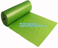 China Cornstarch 100% compostable biodegradable dog poop bags, Dispenser with recycle waste bag/compostable dog waste bags for sale
