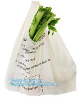 China 100% Compostable vest carrier plastic shopping bag with ce certificated, Vest Carrier Bags for Home Usage, vest carrier for sale