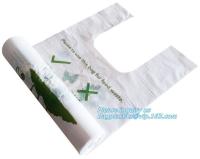China 100% Biodegradable plant-based shopping bag, charity donation bags for cloths packing, fully biodegradable compostable P for sale