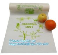 China CUSTOMIZED COMPOSTABLE VEST CARRIER BAG, Foldable compostable plastic vest carrier bag, T-shirt Shopping Bags Plastic Ve for sale