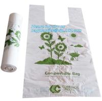 China ok compost home certified custom wholesale PLA based biodegradable compostable vegetable fruit plastic produce bag on for sale