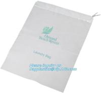China customer wholesale corn starch biodegradable compostable eco friendly laundry bag for hotel, Dissolvable laundry bag eco for sale
