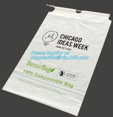 China laundry and dry cleaning bag with customized printing, Hotel Laundry Plastic Bags, PLA made biodegradable compostable dr for sale