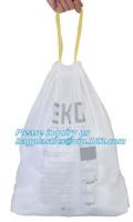 China corn starch biodegradable compostable eco friendly drawstring laundry bag, eco friendly biodegradable compostable laundr for sale