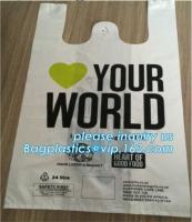 China China manufacturer 100% biodegradable singlet bags with EN13432 BPI OK compost home ASTM D6400 certificates, BIO, ECO for sale