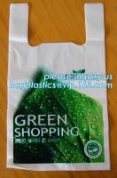 China China manufacturer 100% biodegradable singlet bags with EN13432 BPI OK compost home ASTM D6400 certificates, BIO, ECO for sale