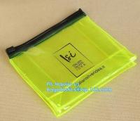 China PET LD PE plastic pouch Slider zipper bag, Slider Zipper PVC Bag For Stationary, customized size and design PE plastic s for sale