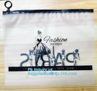 China Pouch Slider plastic Zipper Folder PVC Clear cosmetic bag pencil pen packaging bag, storage use ldpe zipper slider bag for sale