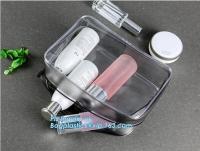 China Travel Kit Organizer Bathroom Storage Cosmetic Bag Hanging Toiletry Bag, OEM promotional transparent plastic Heat Seal s for sale
