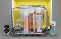 China Transparent EVA plastic beach cosmetic bag, vinyl transparent clear PVC zipper cosmetic bag, waterproof clear zipper pla for sale
