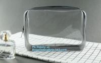 China Transparent EVA plastic beach cosmetic bag, vinyl transparent clear PVC zipper cosmetic bag, waterproof clear zipper pla for sale