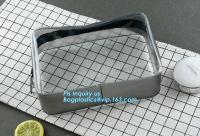 China Transparent EVA plastic beach cosmetic bag, vinyl transparent clear PVC zipper cosmetic bag, waterproof clear zipper pla for sale
