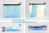 China PVC slider zipper cosmetic makeup bag and pouch, Comfortable touching matt finishing slider k stand up bag foggy e for sale
