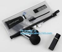 China pencil case zipper slider travel cosmet bag, slider zipper clear transparent pvc packaging cosmetic bag, slider lock zip for sale