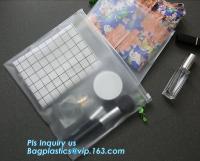 China matte frosted PVC slider zipper bag plastic bag with zipper/pvc zipper lock slider bag/resealable pvc slider zip poly ba for sale