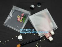 China plastic zipper bag with hang holes & slider, Slider Zipper PVC Pouch Clear Vinyl PVC k Bag, Slider Zipper Packing for sale