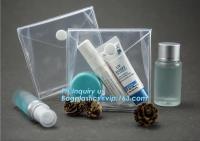 China Slider zipper Clear pvc bag for package Vinyl transparent pvc bag cosmetic packing, PVC Bag with Plastic Zipper and Slid for sale