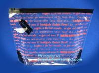 China k bags pvc zip bag for cosmetic packing, elegant bag frosted slider zipper bag for microfiber, bikini bag,pvc plas for sale