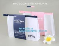 China slider k pvc travel cosmetic bag, Cartoon Kid Handbag Pu Cheaper Plastic Zipper Slider Clear Pvc Bag, slider zippe for sale