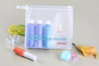 China frosted zipper lock slider packing bag, cosmetic tool packaging sliding zipper bags, waterproof pe k slider bags for sale