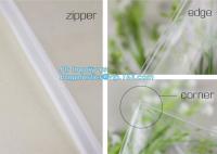 China frosted zipper lock slider packing bag, cosmetic tool packaging sliding zipper bags, waterproof pe k slider bags for sale