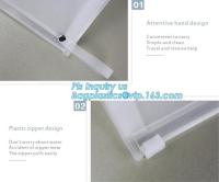 China frosted zipper lock slider packing bag, cosmetic tool packaging sliding zipper bags, waterproof pe k slider bags for sale