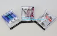 China k plastic waterproof bag for swimsuit, slider zipper pvc pouch k bag, facial mask bag custom retail bags cus for sale
