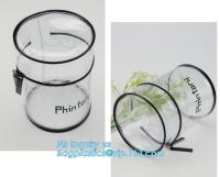 China zipper bag promotional gift bag, square barrel thickened plastic storage bag factory wholesale, barrel pin clear small m for sale