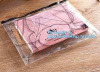 China zip lock document plastic pouch with zipper slide zip lock plastic pouch, pvc slider pouch,PVC slide pouch, slider zip for sale