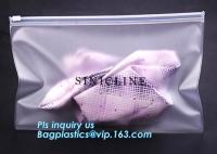 China Summer Kit Frosted k Bag Slider Zipper Bag, underware packing PE material slider zipper bag, slider zipper pvc bag for sale