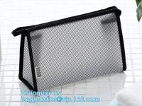 China PVC Mesh Cosmetic Bag Coin Purse for Mom Holiday Gift Pink Bag, Portable Travel Cosmetic Bag Makeup Case Pouch Mesh Cosm for sale